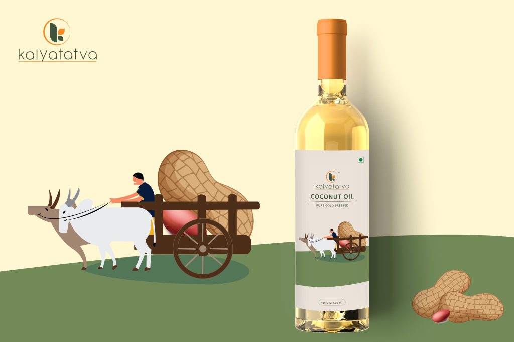 Groundnut Oil Logo & Label Design by WDSOFT