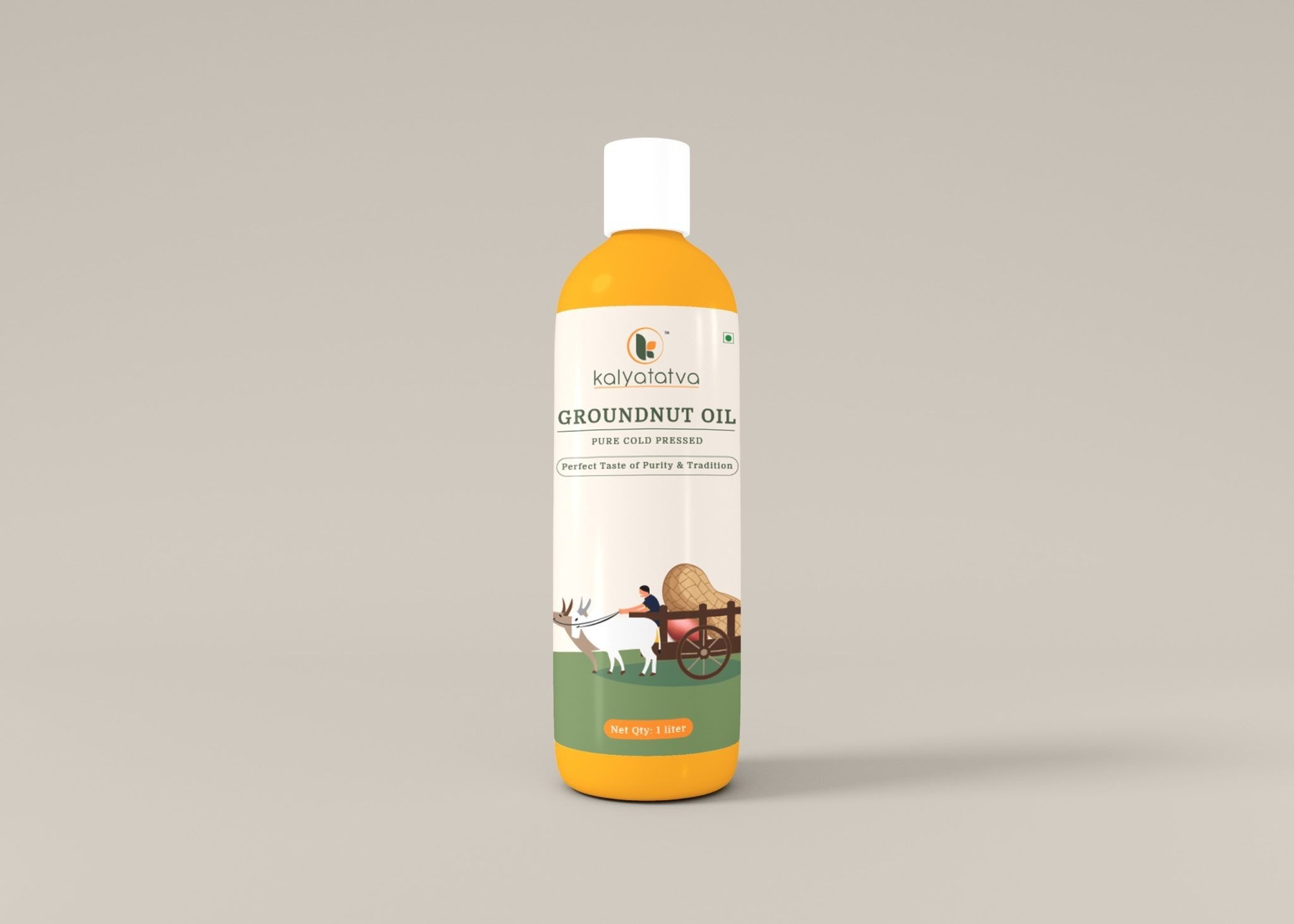 Groundnut Oil Logo & Label Design by WDSOFT